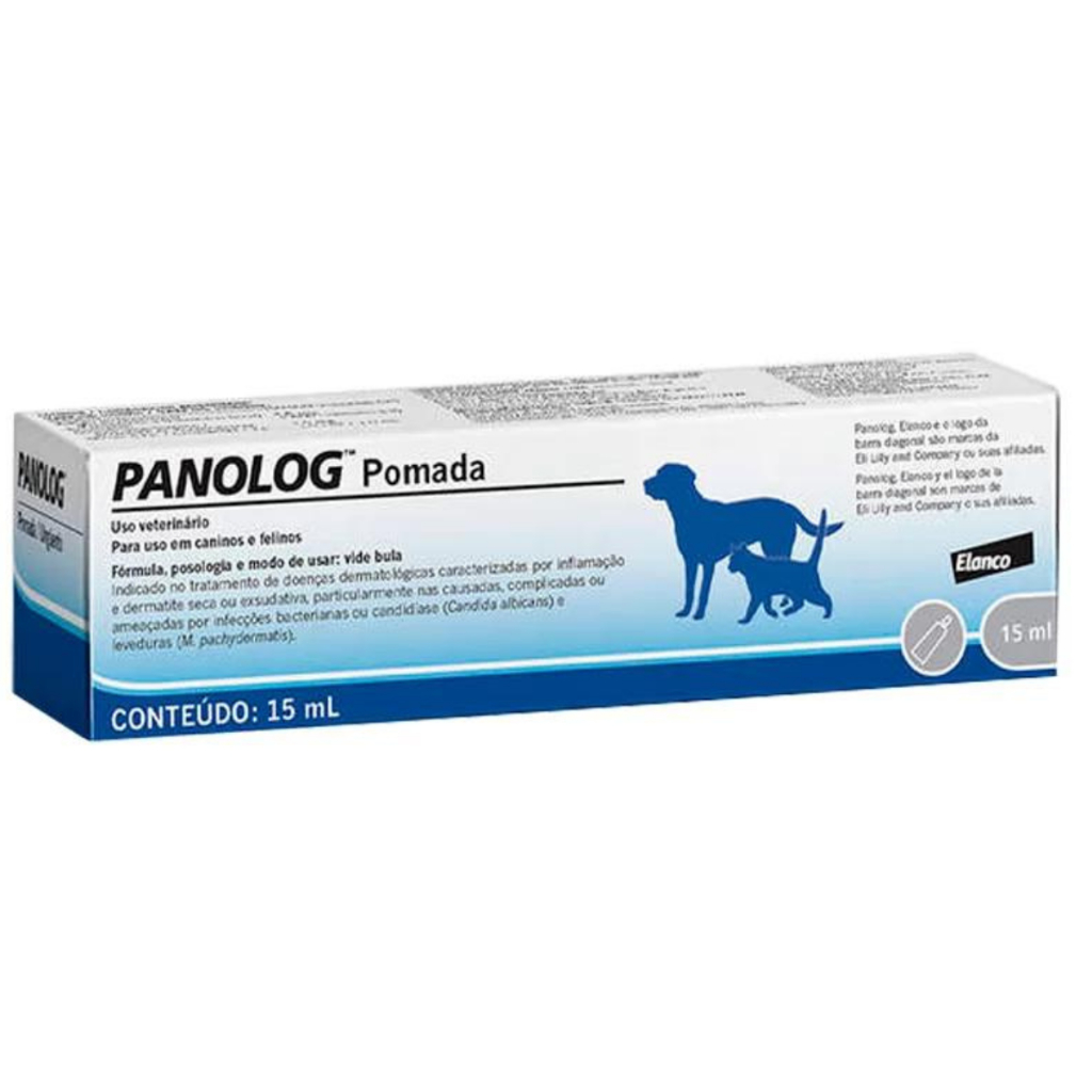 Panolog Pomada Elanco 15ml Para Cães E Gatos | Shopee Brasil
