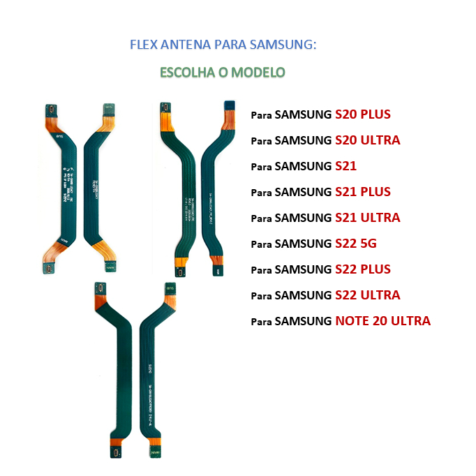Flex Antena Sinal Para Samsung Galaxy S20+ / S20ultra / S21 / S21 Ultra ...