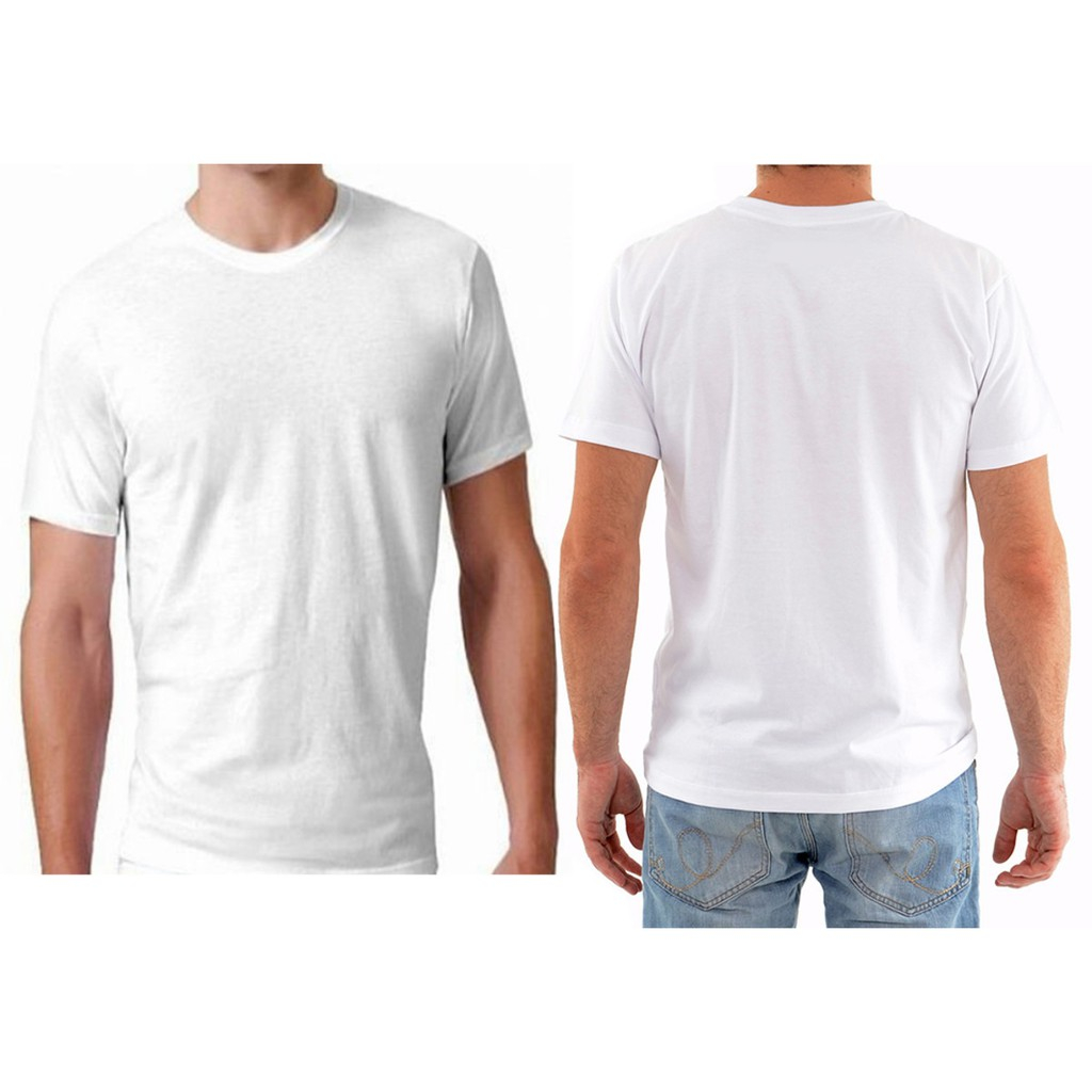 CAMISETA BRANCA BASICA MASCULINA PV | Shopee Brasil