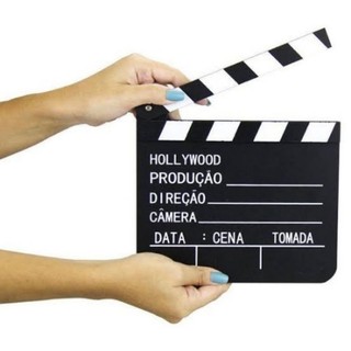 Claquete de Cinema Para Filmagem e Decoração Quarto Cinema | Madeira ...