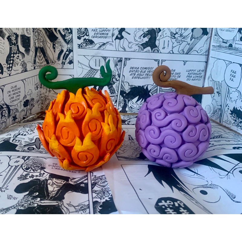 Kit 2 Akuma No Mi Gomu Gomu E Mera Mera Akuma No Mi One Piece Escorrega O Preço