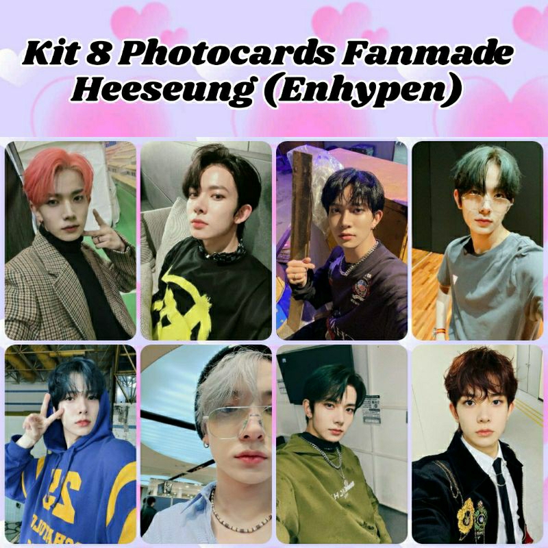 Kit 8 Photocards Heeseung Enhypen - Fanmade | Shopee Brasil