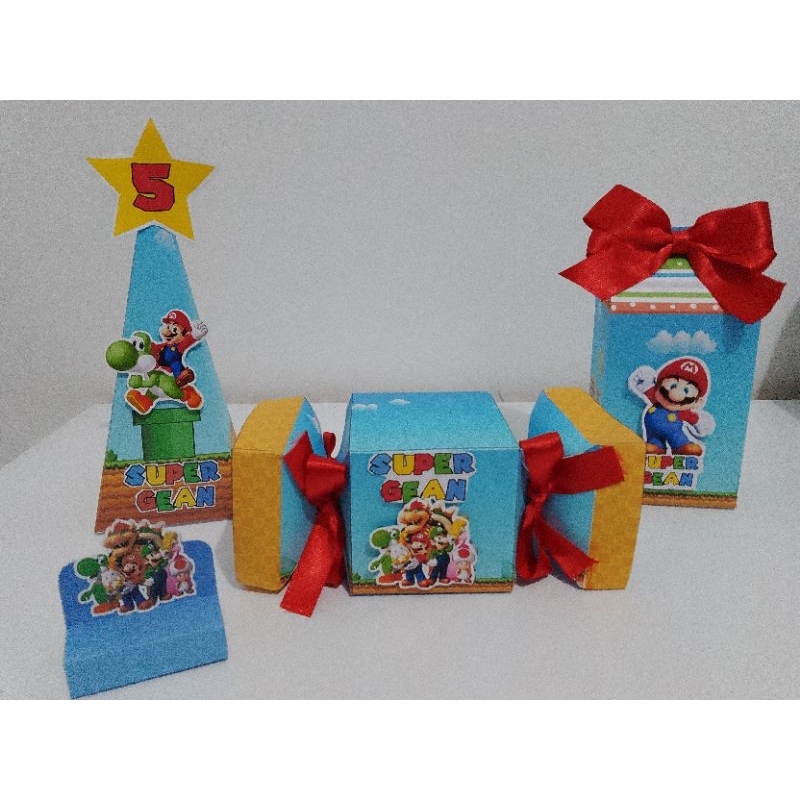 kit personalizado Lembrancinha pegue e monte super mario com 35 peças ...