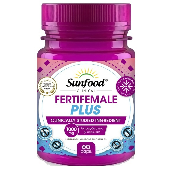 Fertifemale Plus Sunfood 1000mg 60 Cápsulas Original | Shopee Brasil