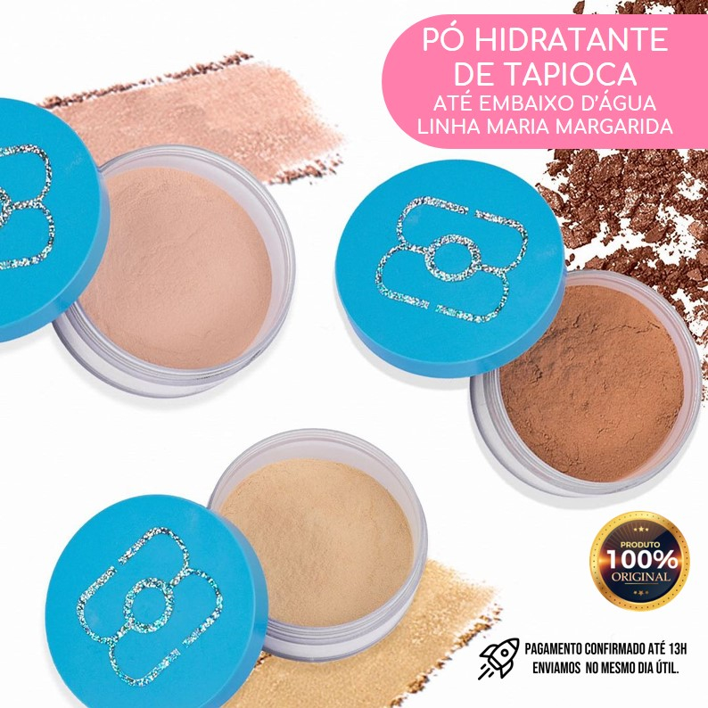 Pó Hidratante de Tapioca Até Embaixo D'água da Maria Margarida | Shopee ...