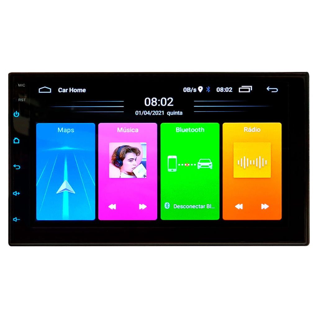 Central Multimidia Android Carplay Android Auto 7 pol Capacitiva Wifi ...