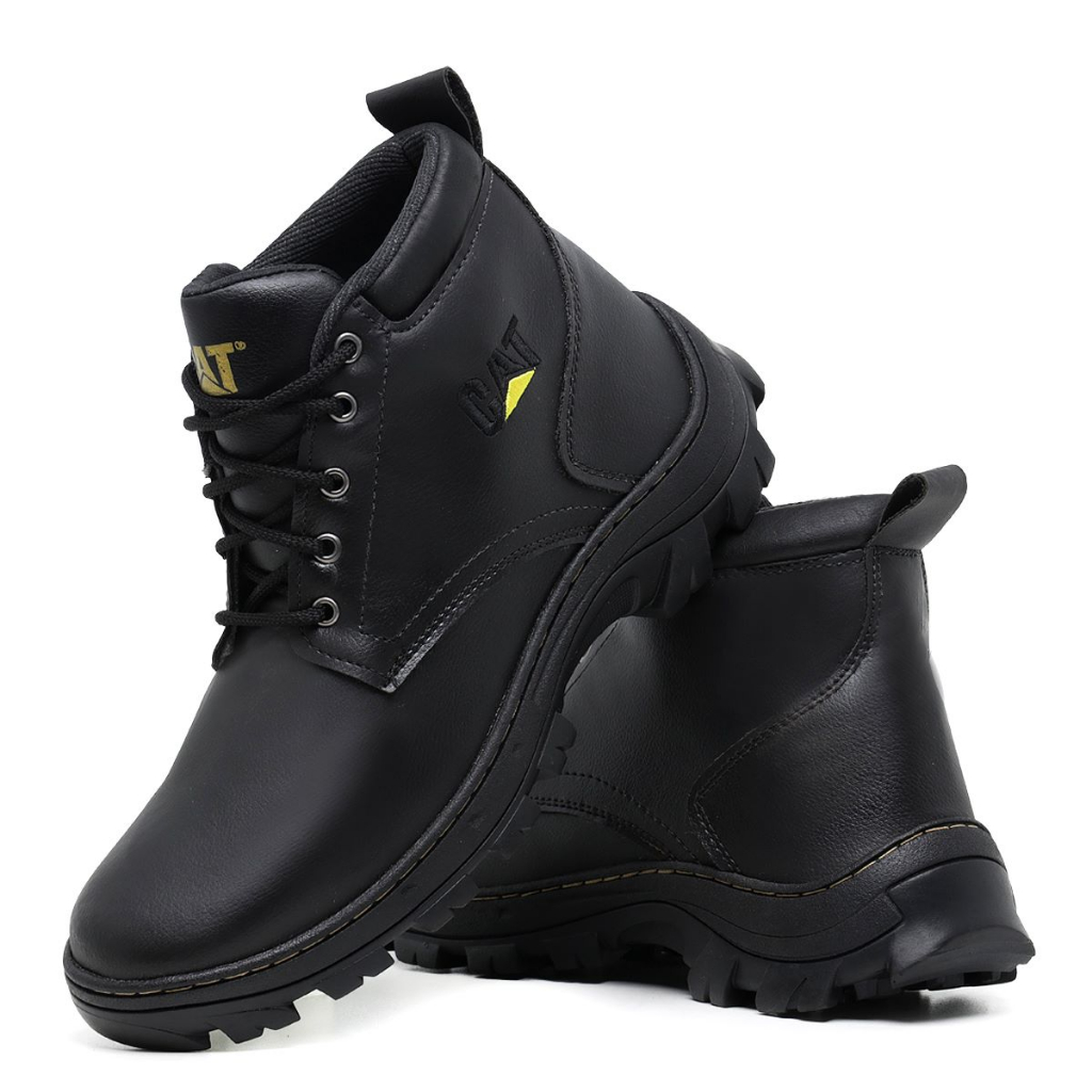 Bota Cat Masculina Dia a Dia Mega Estilo Leve e Macia | Shopee Brasil