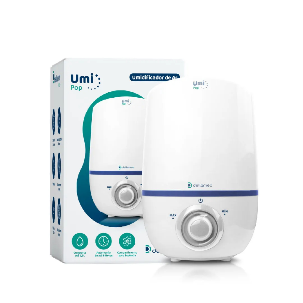 Umidificador de Ar Ultrassônico 2,3L Umi Pop - Dellamed | Shopee Brasil