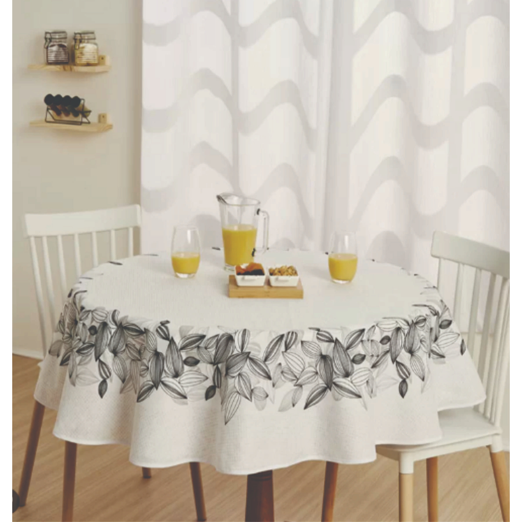 Toalha de Mesa Redonda 4 Lugares 1,55m Clara | Shopee Brasil