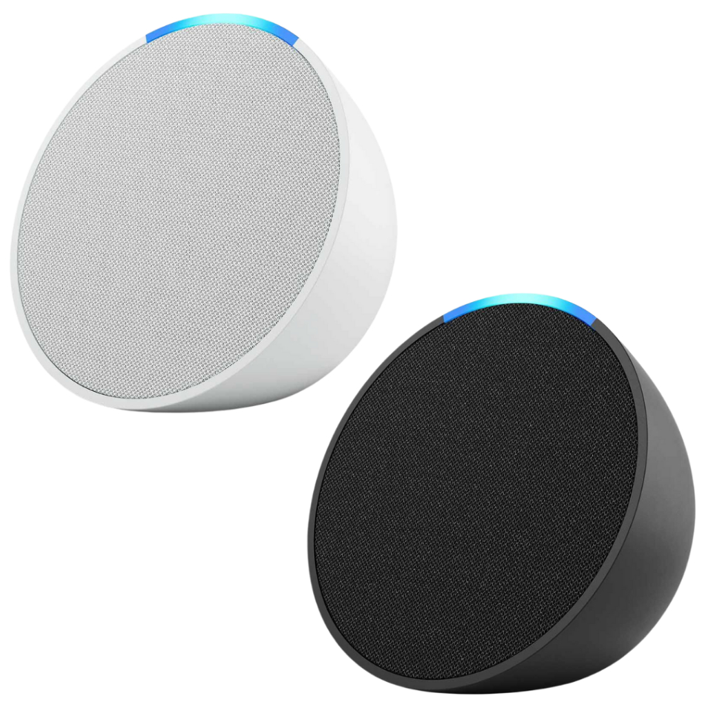 Alexa Echo Pop Amazon com assistente virtual Preta e Branca 110V/240V ...