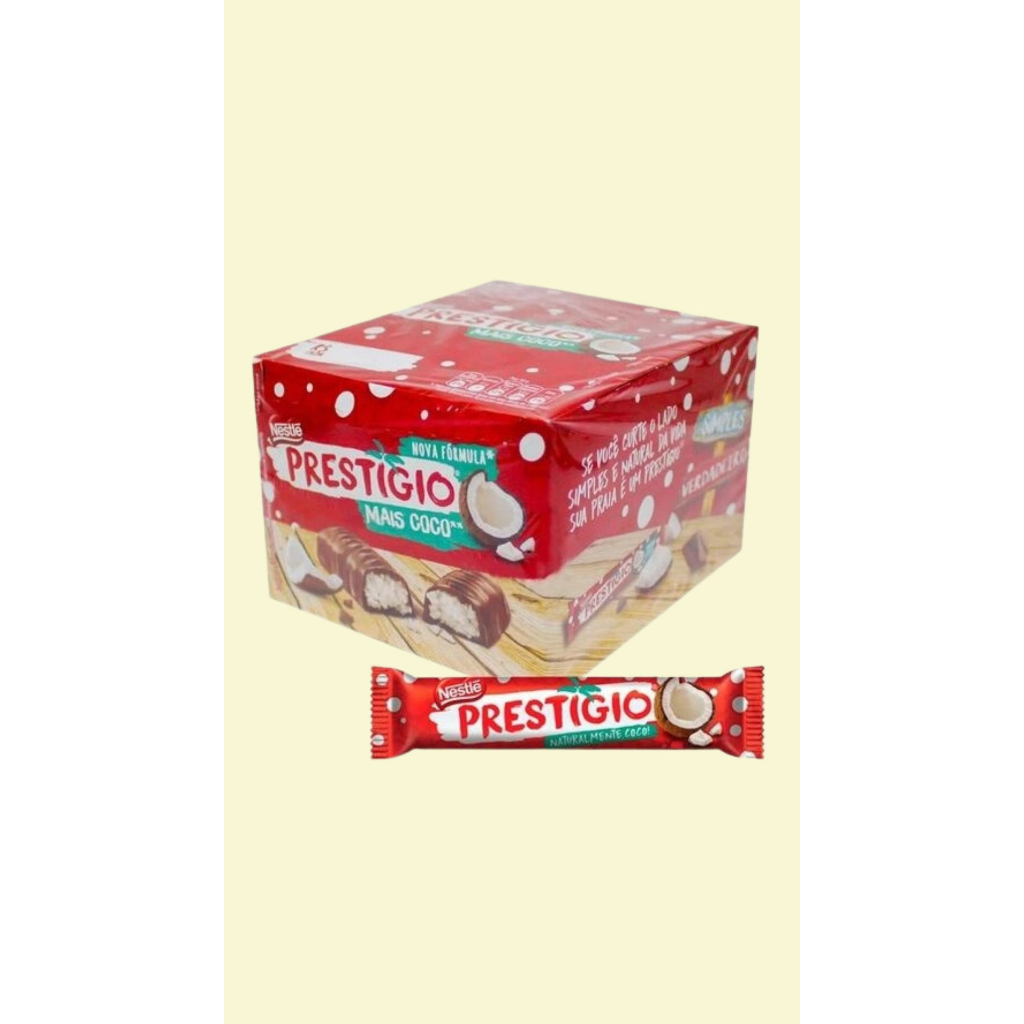 Caixa De Chocolate Prestigio Nestlé 30 Unidades 33g Cada | Shopee Brasil