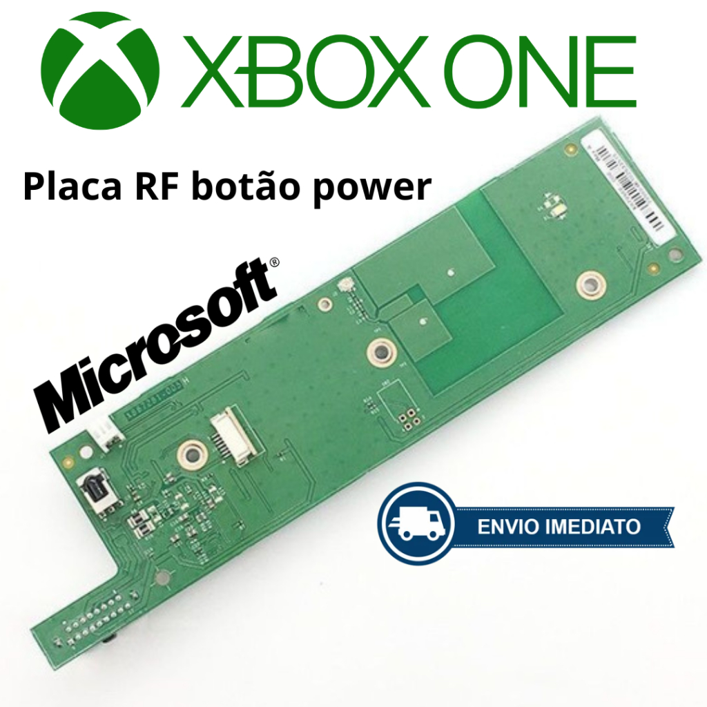 Placa RF Botão Power Painel Frontal Xbox One Fat Original Microsoft ...