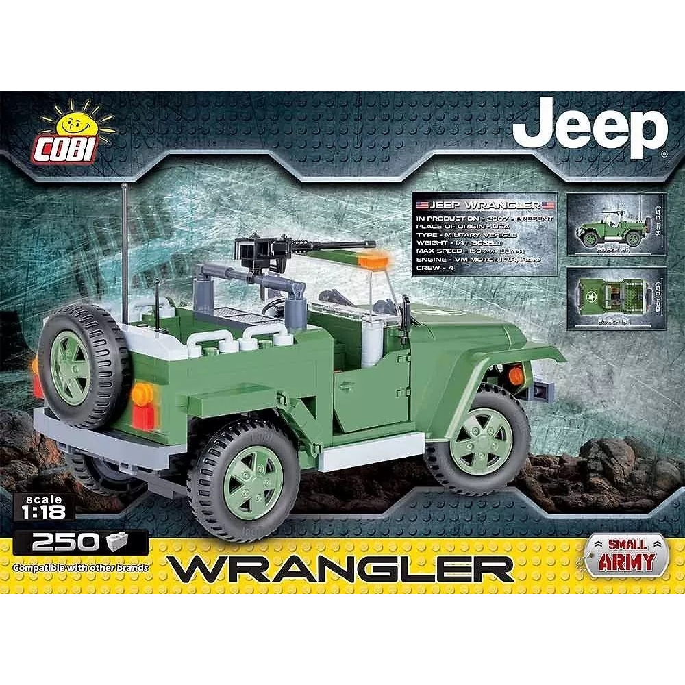 Blocos Para Montar Jeep Wrangler Militar 24260 COBI | Shopee Brasil