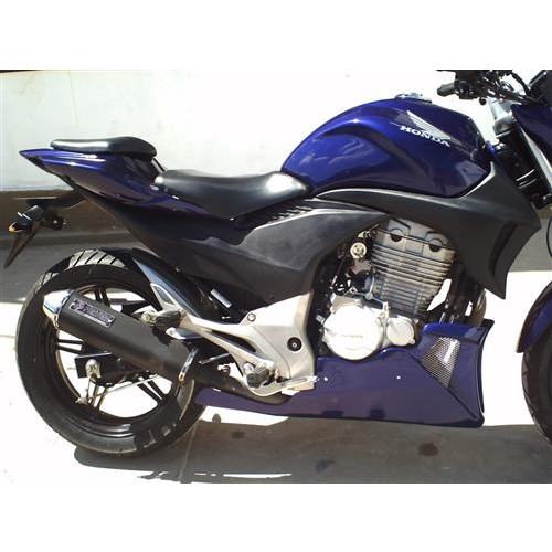 Spoiler bico de pato alongado para CB300 e CBX 250 twister, com pintura ...