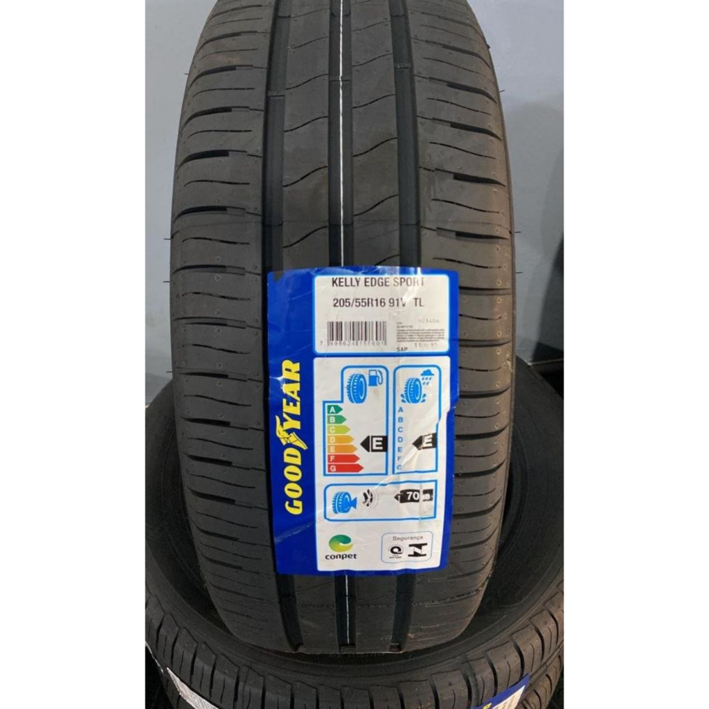Pneu Kelly By Goodyear Aro 16 Kelly Edge Sport 205/55R16 91V | Shopee Brasil