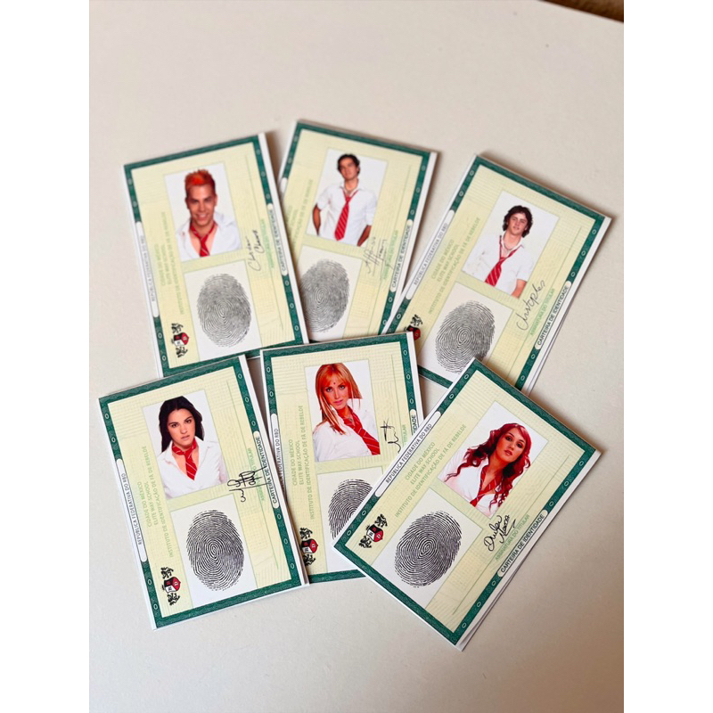 RG REBELDE / IDENTIDADE RBD | Shopee Brasil