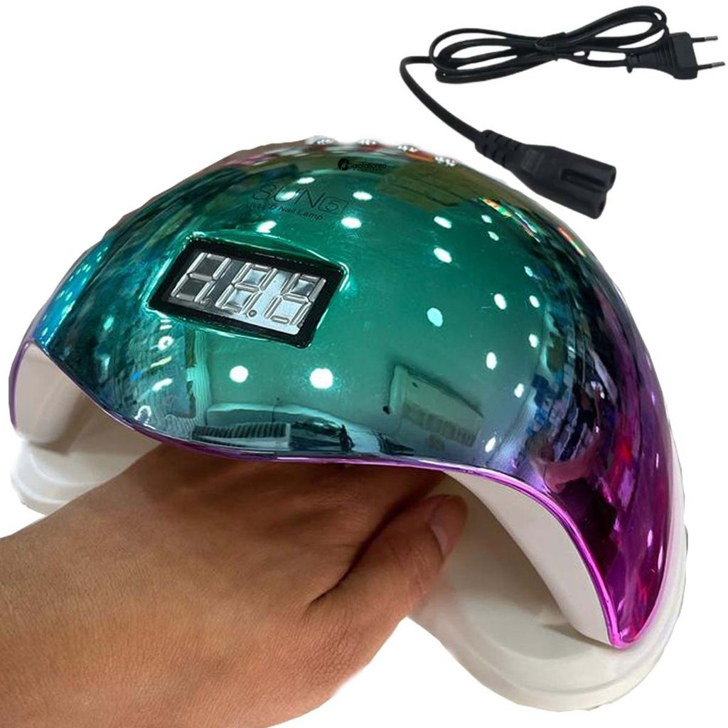 Cabine Sun 5 Led Uv Cromada Bivolt Para Manicures e Nail Designers ...