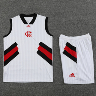 Conjunto Treino Flamengo Regata Short 22/23 - Branca Listrada | Shopee ...