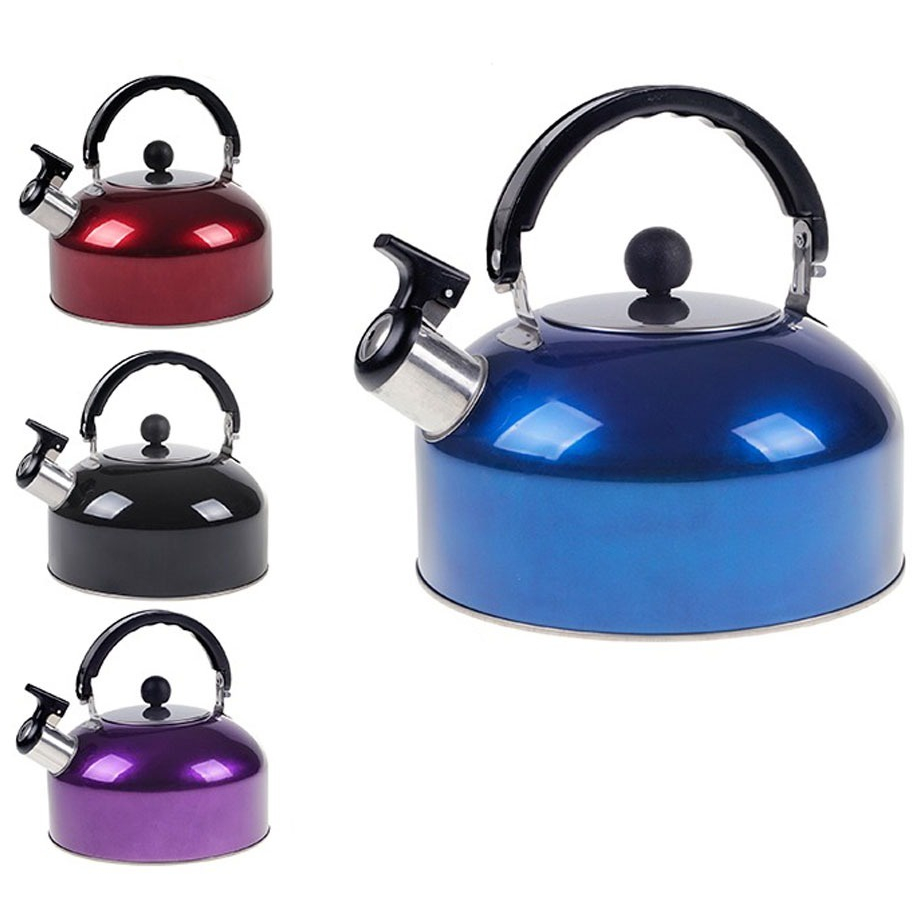 Chaleira Inox Com Tampa 1,8 Litros com Apito e Alça Termica | Shopee Brasil