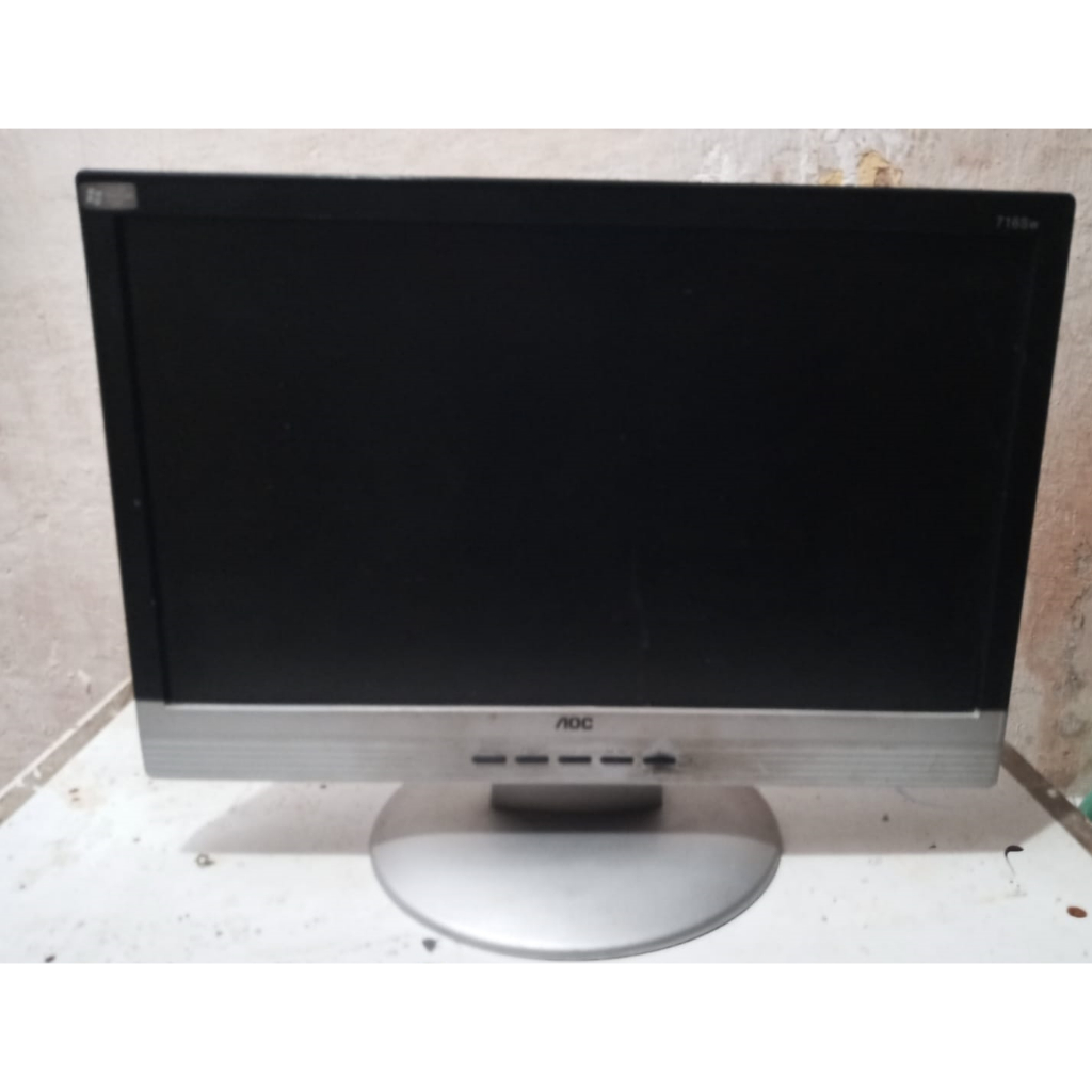 Monitor AOC 17 polegadas funcionado. ler anuncio | Shopee Brasil