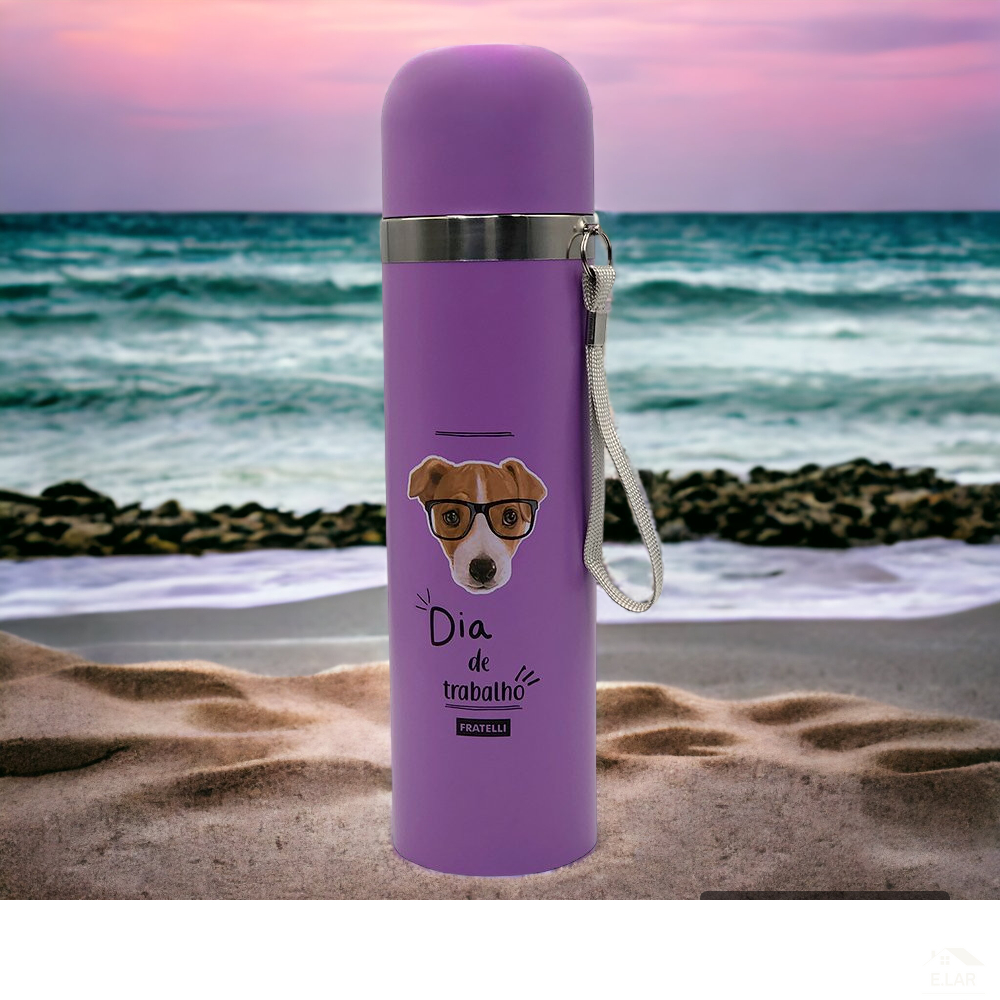 Garrafa Color Estampa Pet Inox 480ml | Shopee Brasil