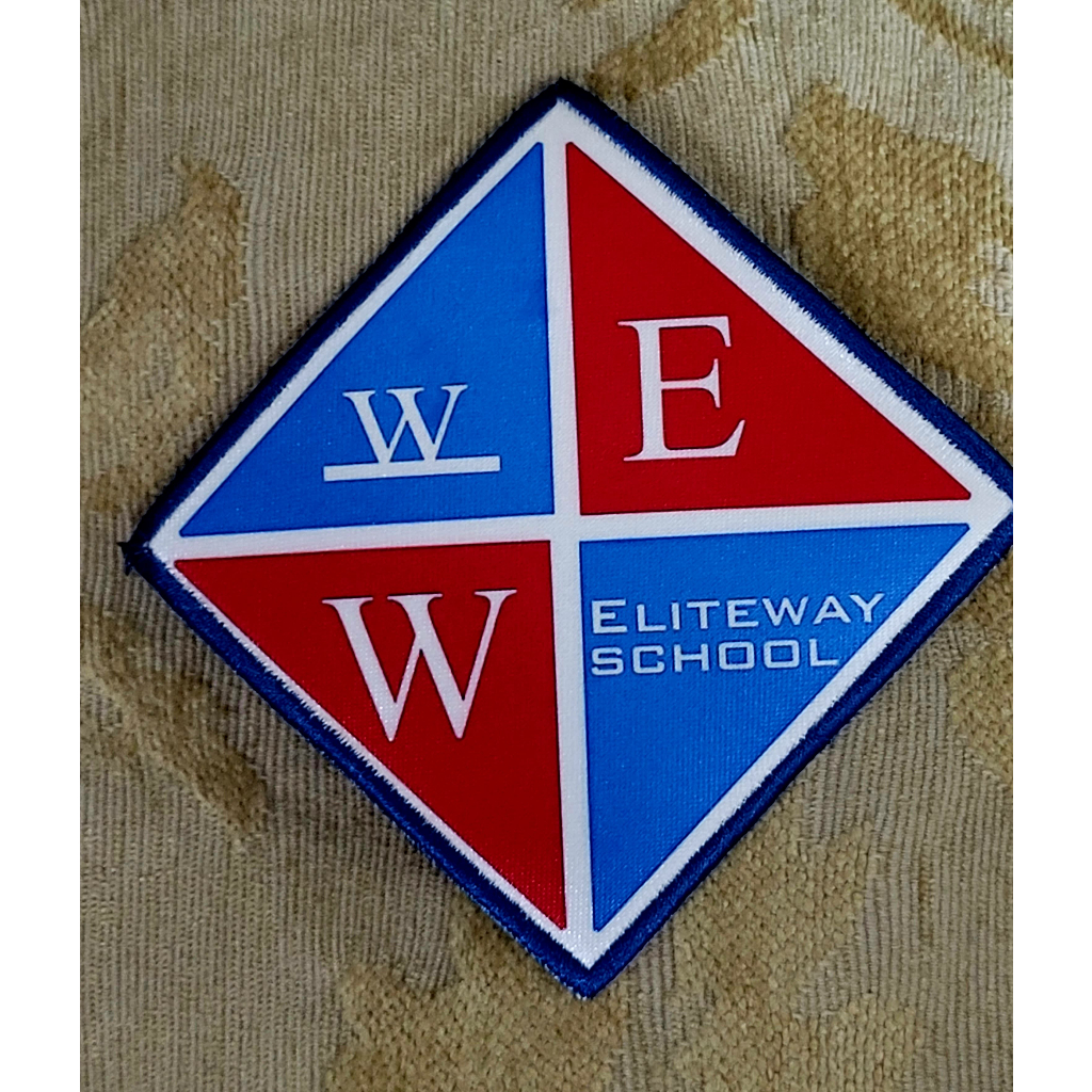 Patch rbd elite way school rebelde bordado termocolante e velcro ...