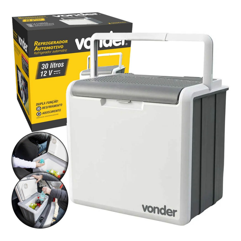 Refrigerador Automotivo 12v 30 Litros Vonder Geladeira Para Carro Grande Oferta | Shopee Brasil
