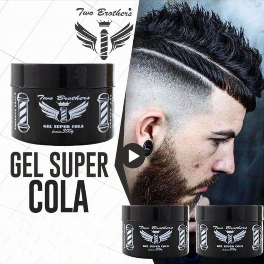 Gel Super Cola Two Brothers 300gr Gel Cola Gel Fixador Gel Para Cabelo ...