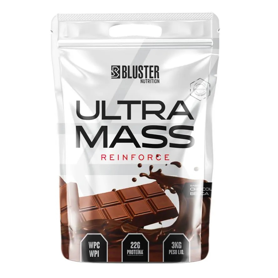 Ultra Mass Reinforce 3kg Bluster Nutrition - Hipercalórico Massa ...