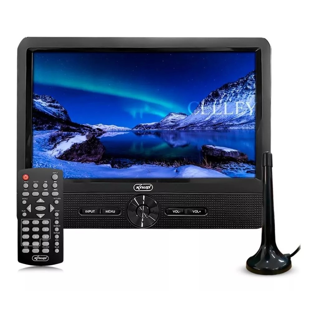 Monitor LCD Portátil com TV Digital Integrada Knup KP-TV09 - 9 ...