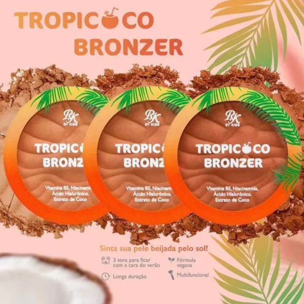 Pó Compacto Bronzer Tropicoco - Ruby Kisses | Shopee Brasil
