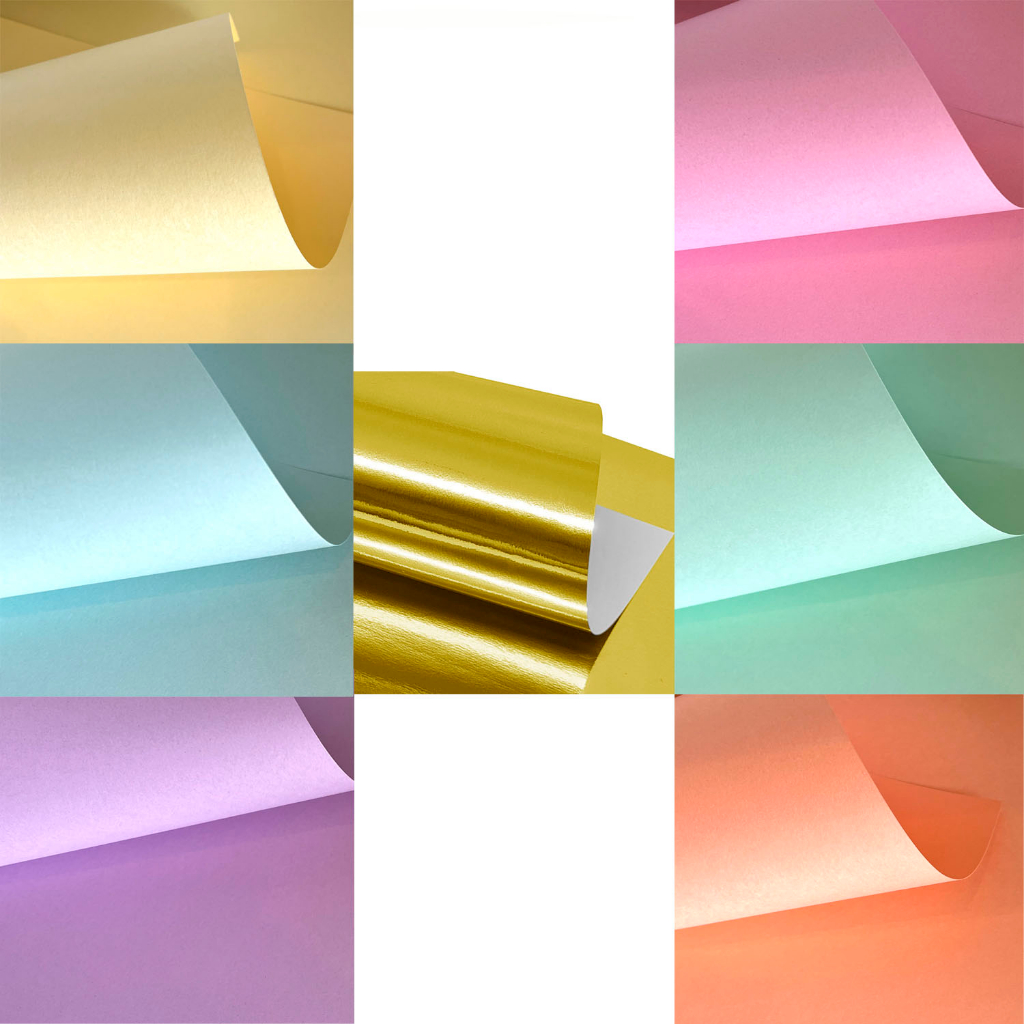 Kit 100 Folhas Papel Papel Color Plus + 20 Folhas Papel Laminado🍽 Dê ...