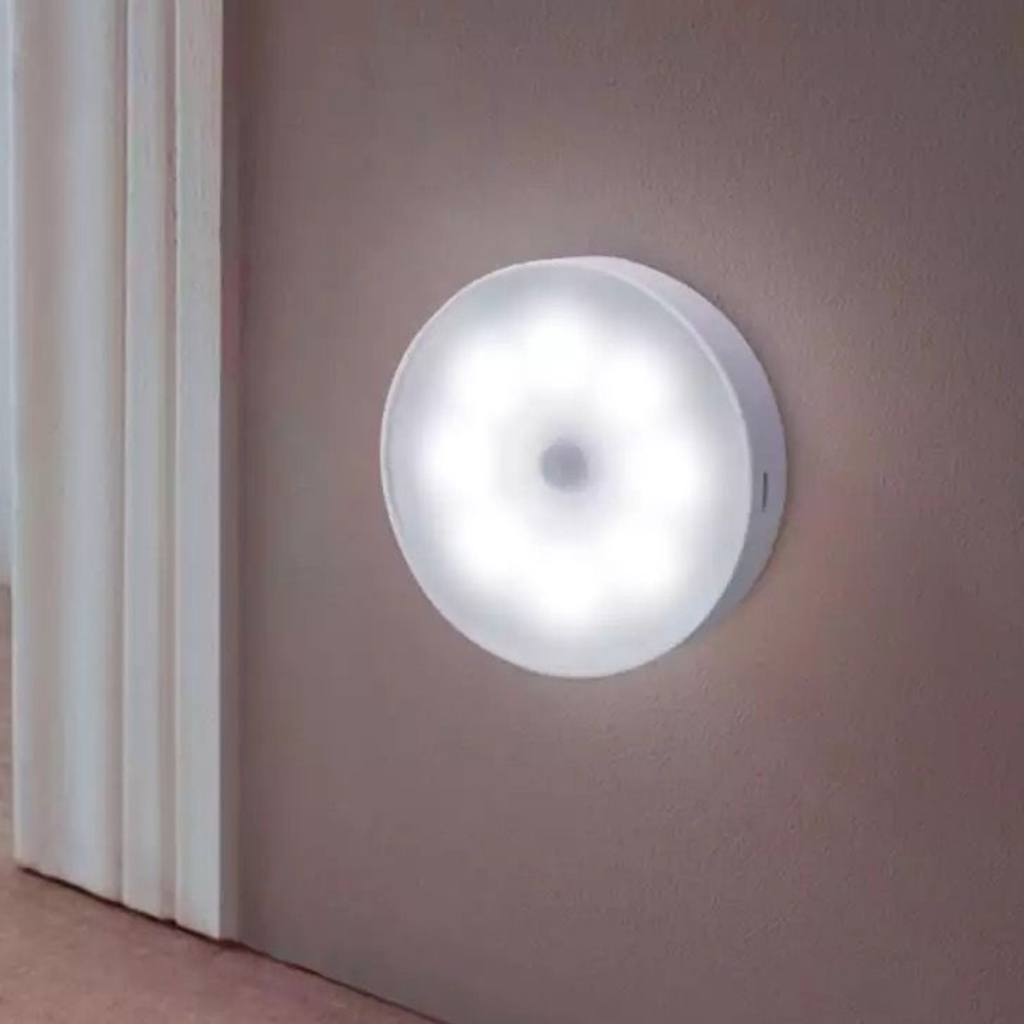 Luminaria Sensor De Presença e Movimento Led Luz Noturna Inteligente ...