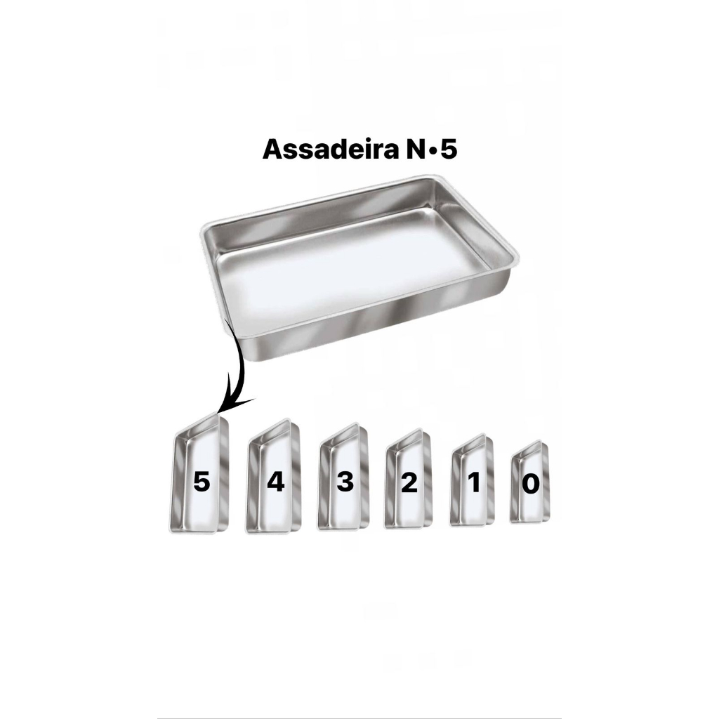 Forma Assadeira Bolo Retangular Alumínio N5 | Shopee Brasil
