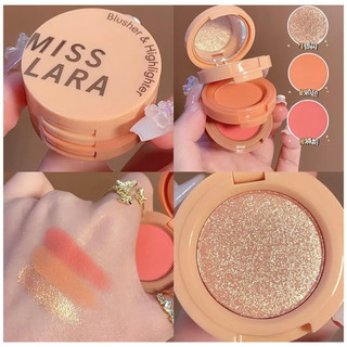 Paleta De 3 Camadas Blush Iluminadora Cores Para Rosto/Maquiagem cor 02 ...