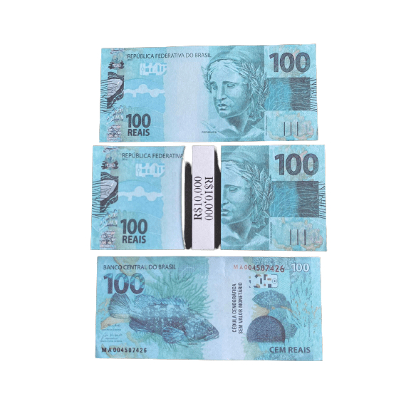 Notas Cenográfico de itu Nota de 100 Reais sem valor para brincar- 100 ...