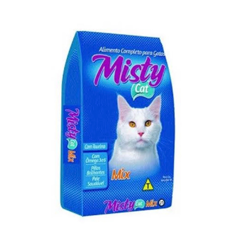 1kg Ração misty cat gato adulto sabor mix | Shopee Brasil