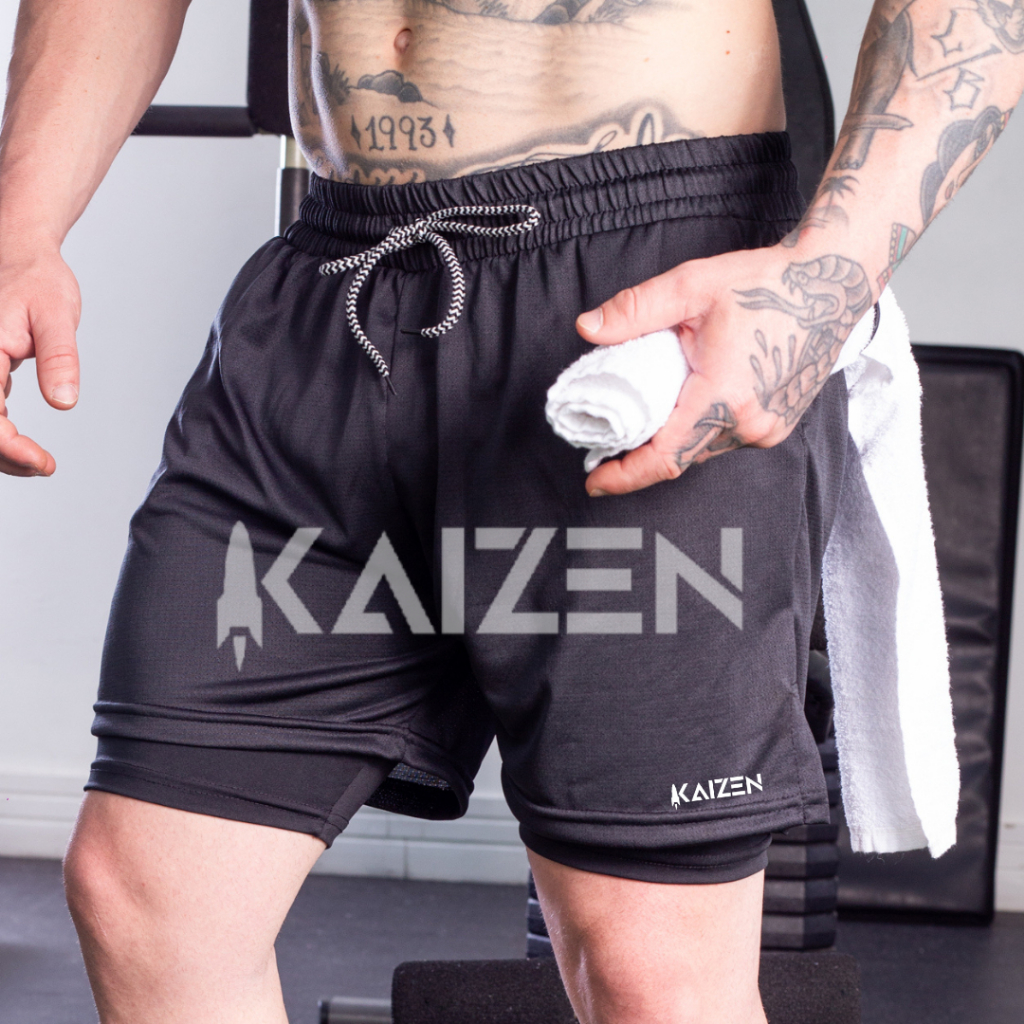 Shorts Masculino 2 em 1 Com proteção Uv+20 sport revolution bermuda ...