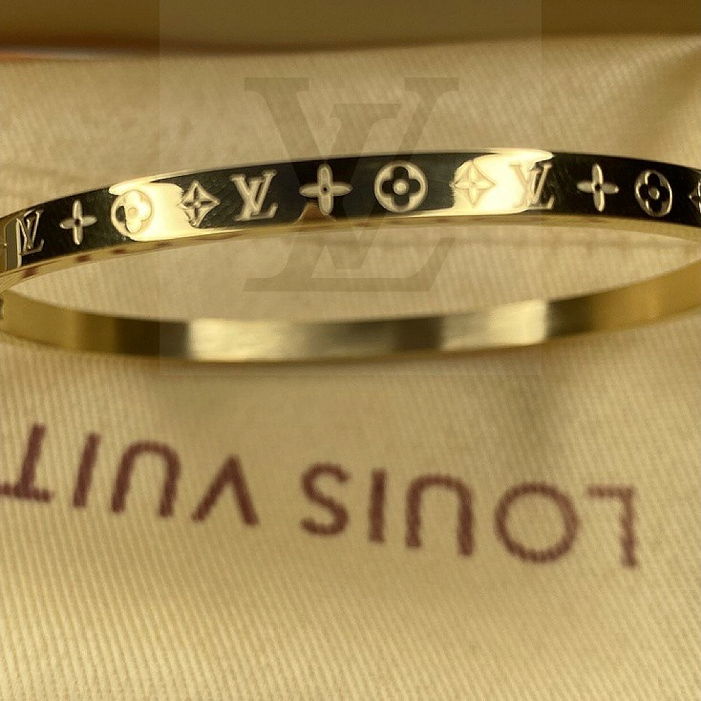 2022 Novo Nanogram Cuff Gravado Com O Padrão Do Monograma Icônico E ...