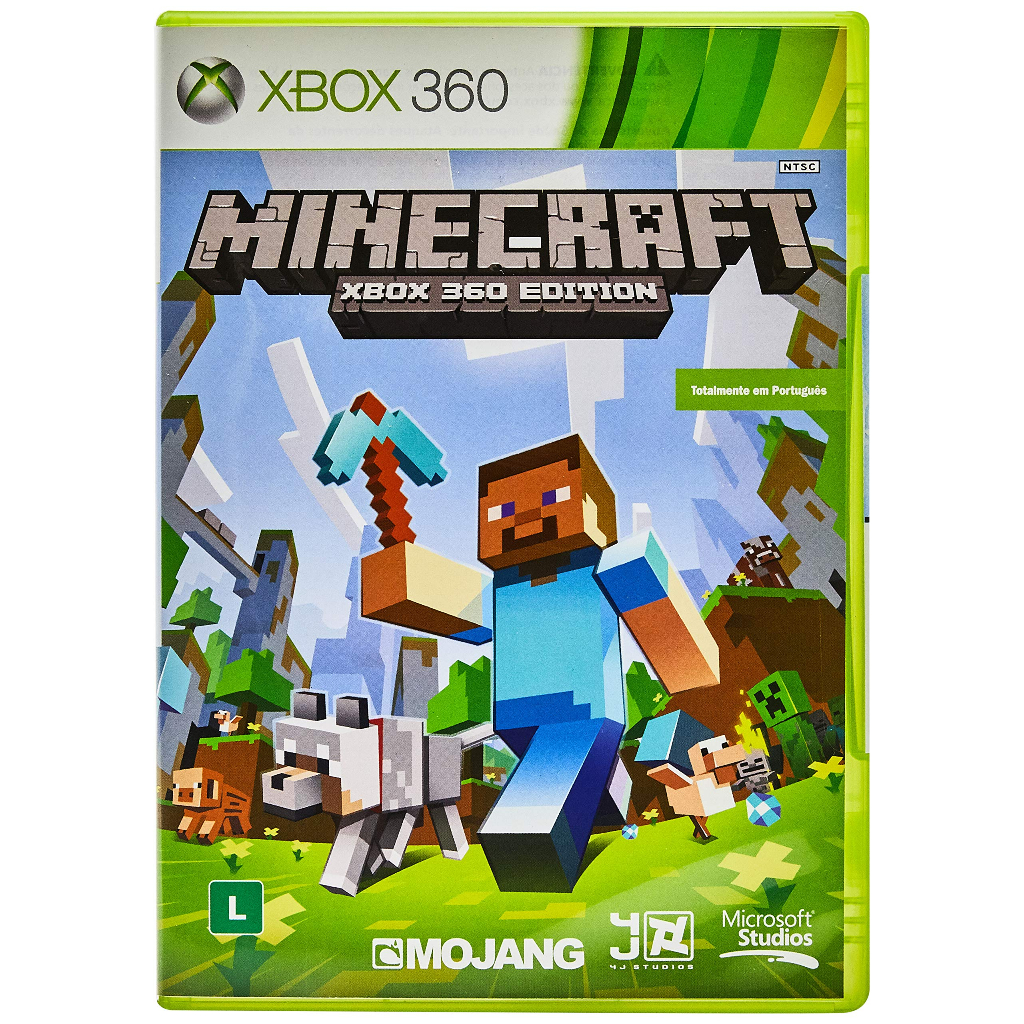 MINECRAFT XBOX 360 - X360 MIDIA FISICA ORIGINAL. | Shopee Brasil
