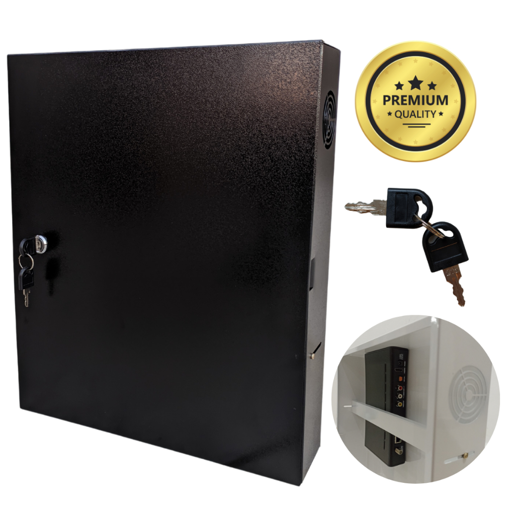 Rack Vertical Caixa Metalica Caixa Organizadora Preto Para Dvr Nvr Cftv ...