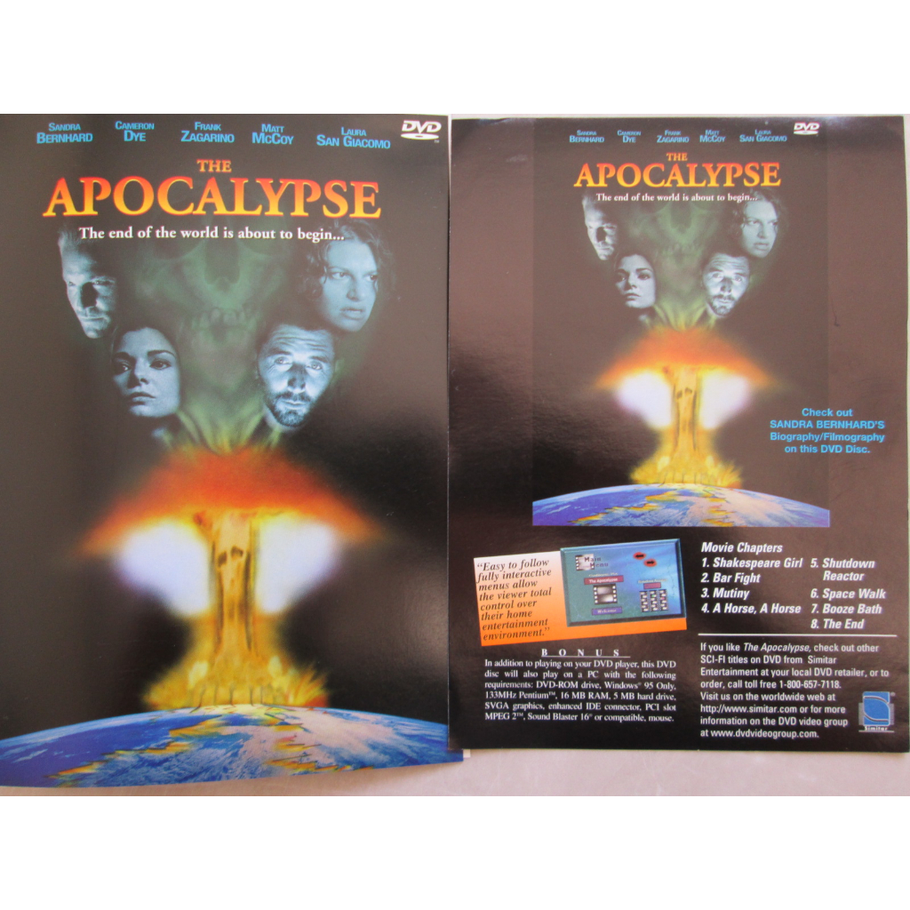 DVD - IMPORTADO / THE APOCALYPSE / The End Of The World Is About To ...