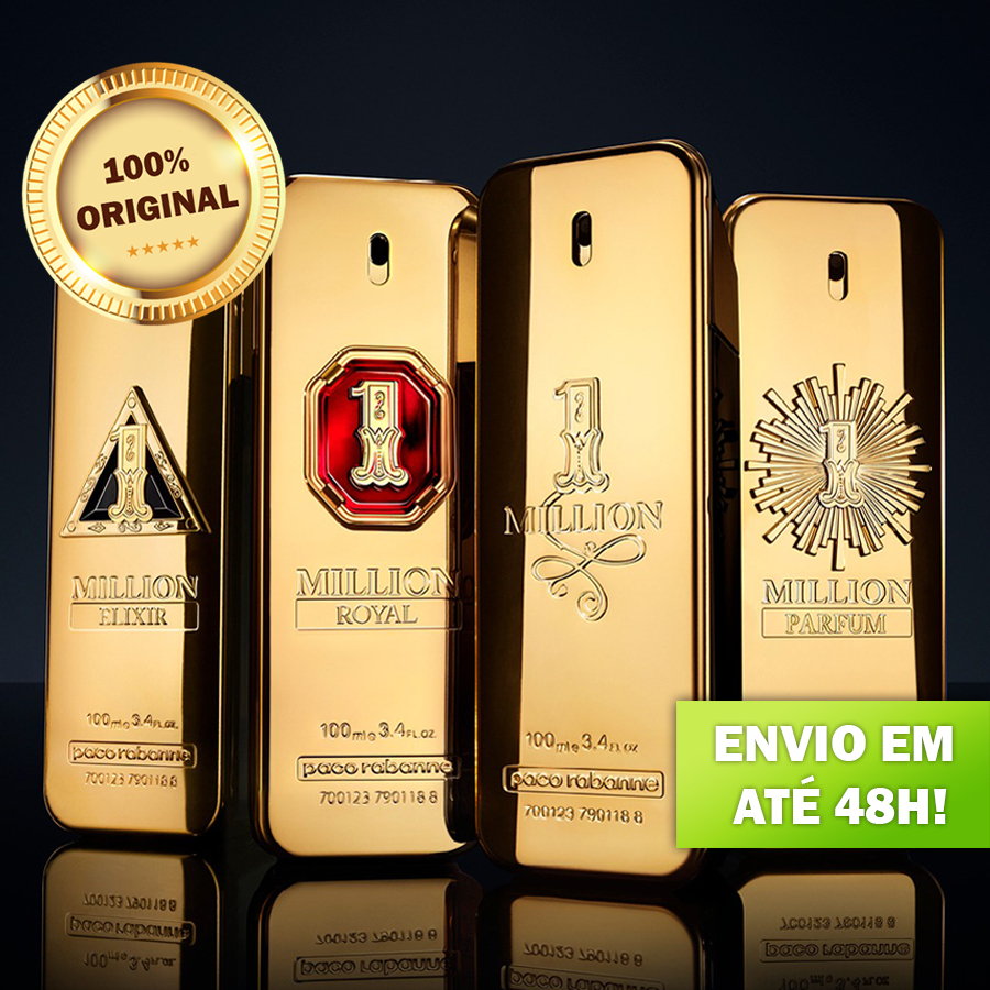 Perfume 1 Million - Tradicional, Royal, Elixir, Parfum ou Lucky ...