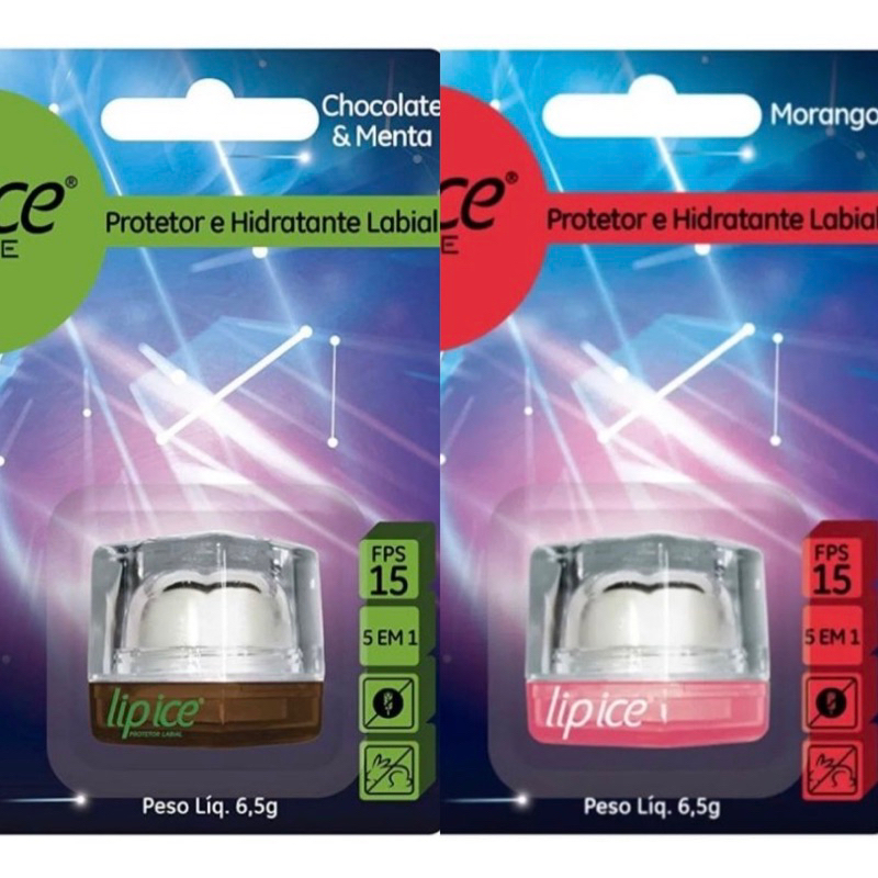 Lip Ice Cube Protetor Labial FPS15 | Morango | Chocolate com Menta ...