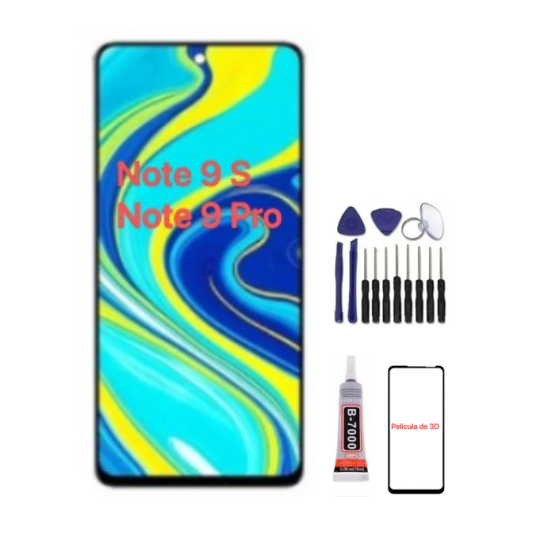 Tela Frontal Touch Display Xiaomi Redmi Note 9s/Note 9 Pro M2003jsa1g M2003j6b2g Pronta Entraga ...