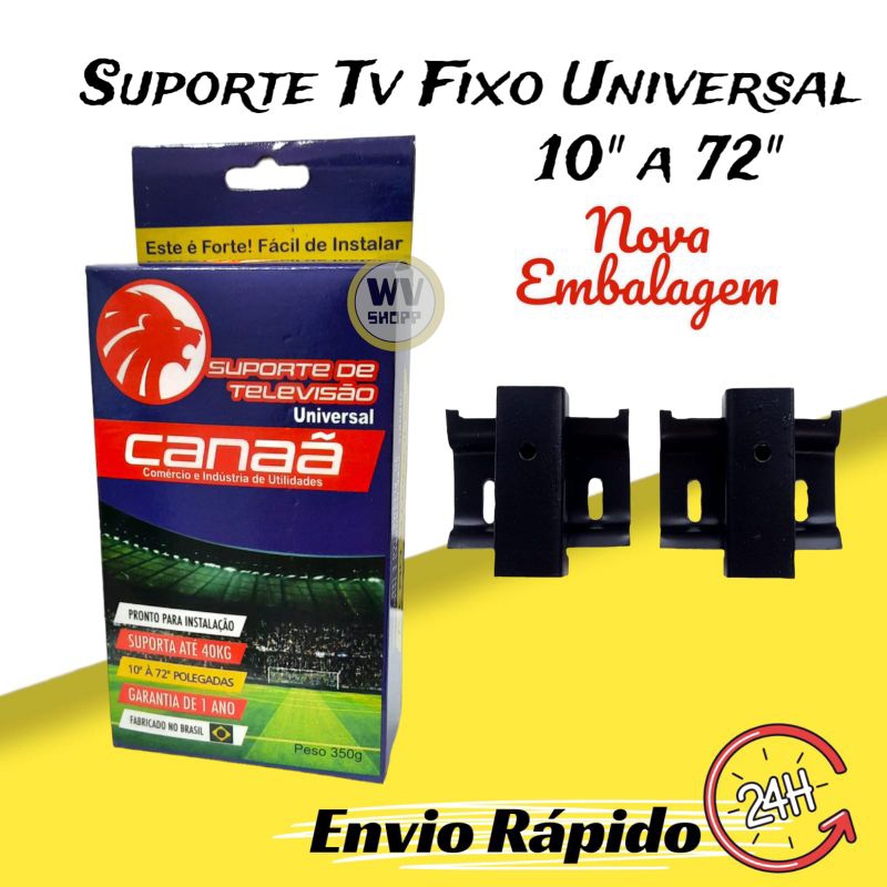 KIT 5 Suporte Tv Fixo Universal Chapa 10" a 71" polegadas Lcd Led ...