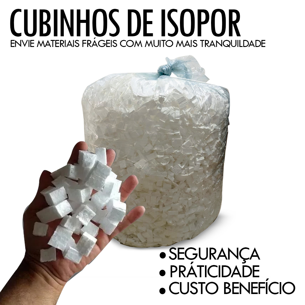 Isopor Cubo Enchimento Caixas Embalagens EPS 200 Litros | Shopee Brasil