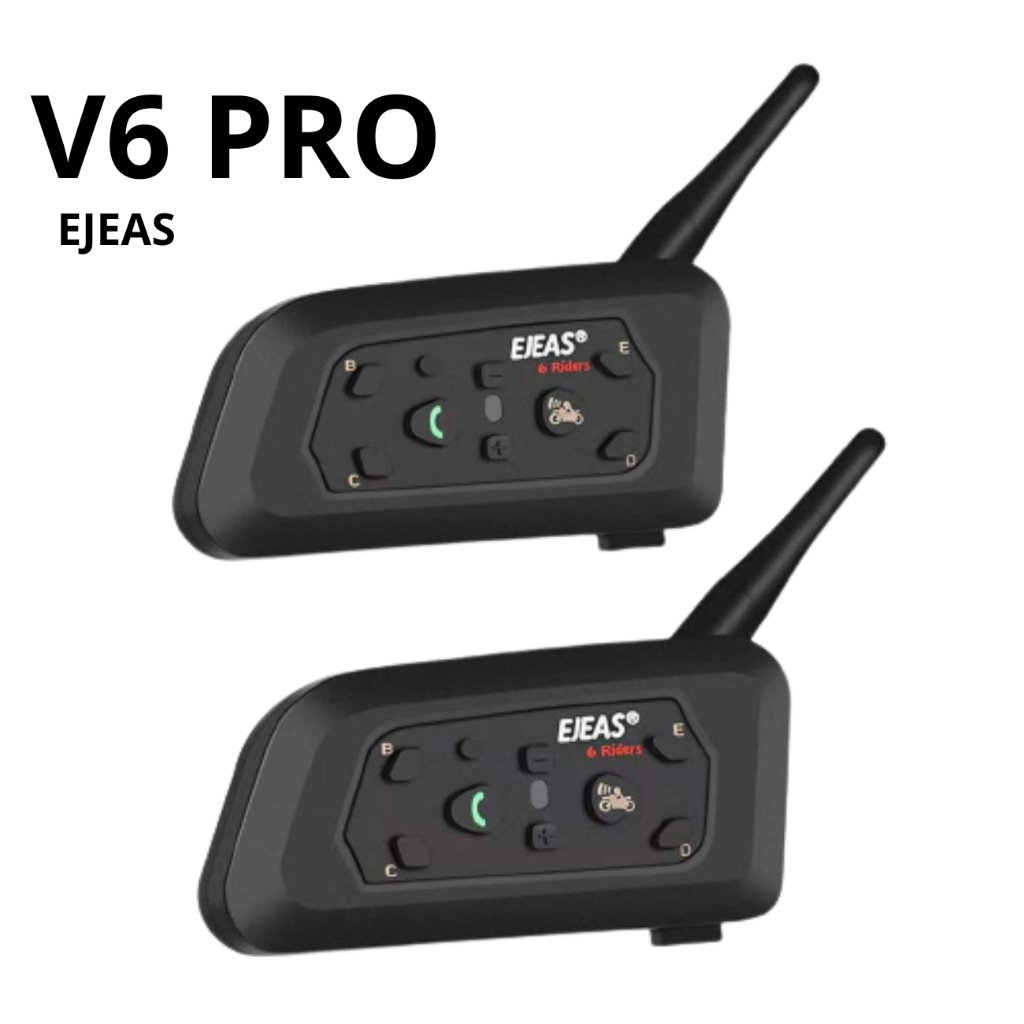 Ejeas V6 Pro Comunicador Capacete Moto Bluetooth Intercomunicador ...