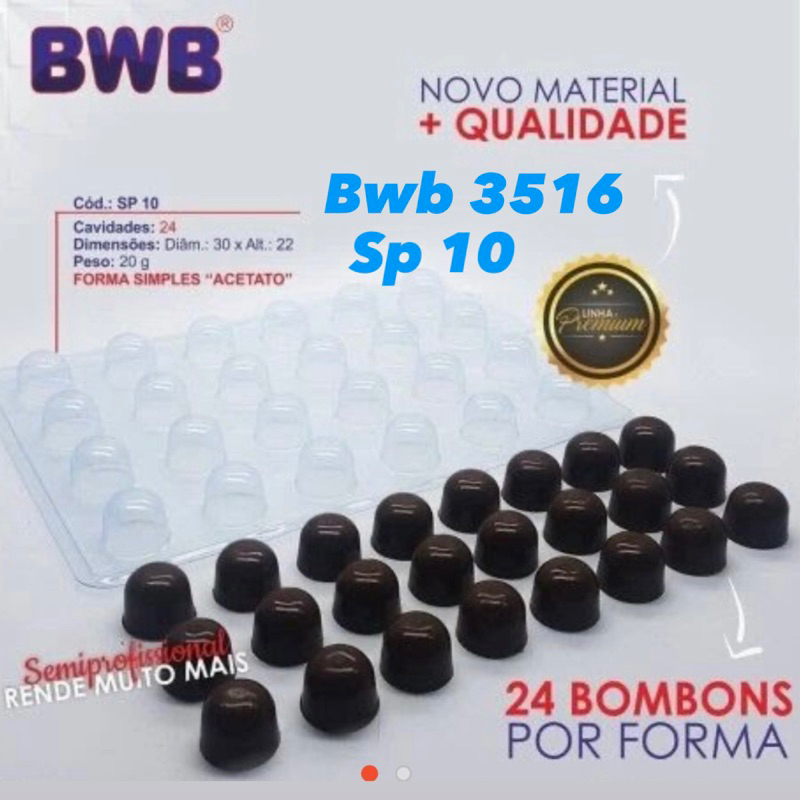 Forma BWB Simples Semiprofissional, Auto Rendimento Doces Finos ...