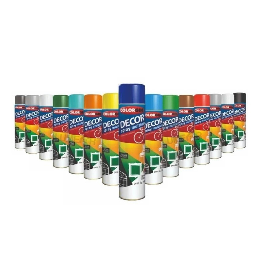 Tinta Spray Multiuso Colorgin Decor 360ml Varias Cores | Shopee Brasil
